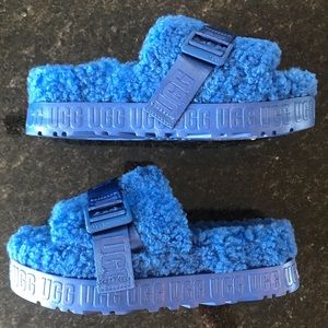 UGG | Shoes | New Ugg Fluffita Slipper Classic Blue Slip On Royal Blue ...